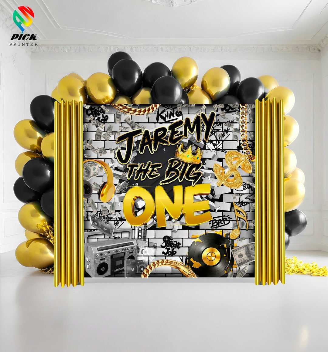 The Big One Backdrop Notorious Hip Hop Banner Graffiti Vinyl Banner Hip ...