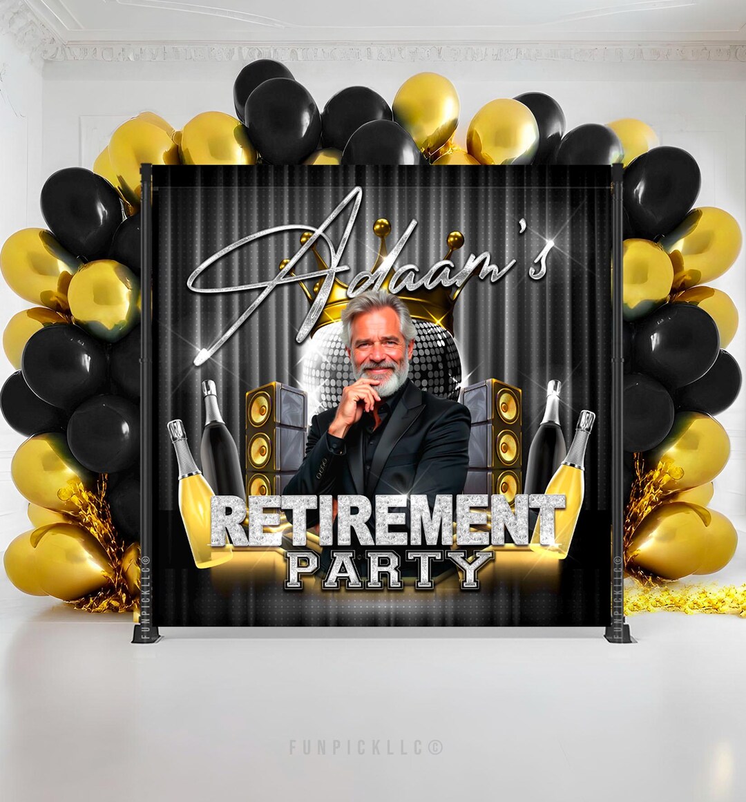 Custom Retirement Party Vinyl Banner: Personalized Backdrop - Etsy