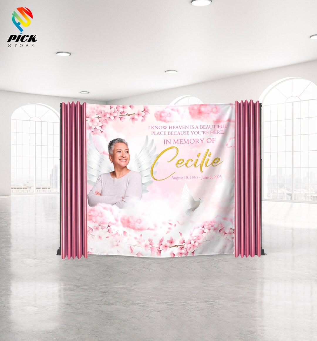 Memorial Gathering Backdrop: Remembrance Ceremony Banner - Etsy