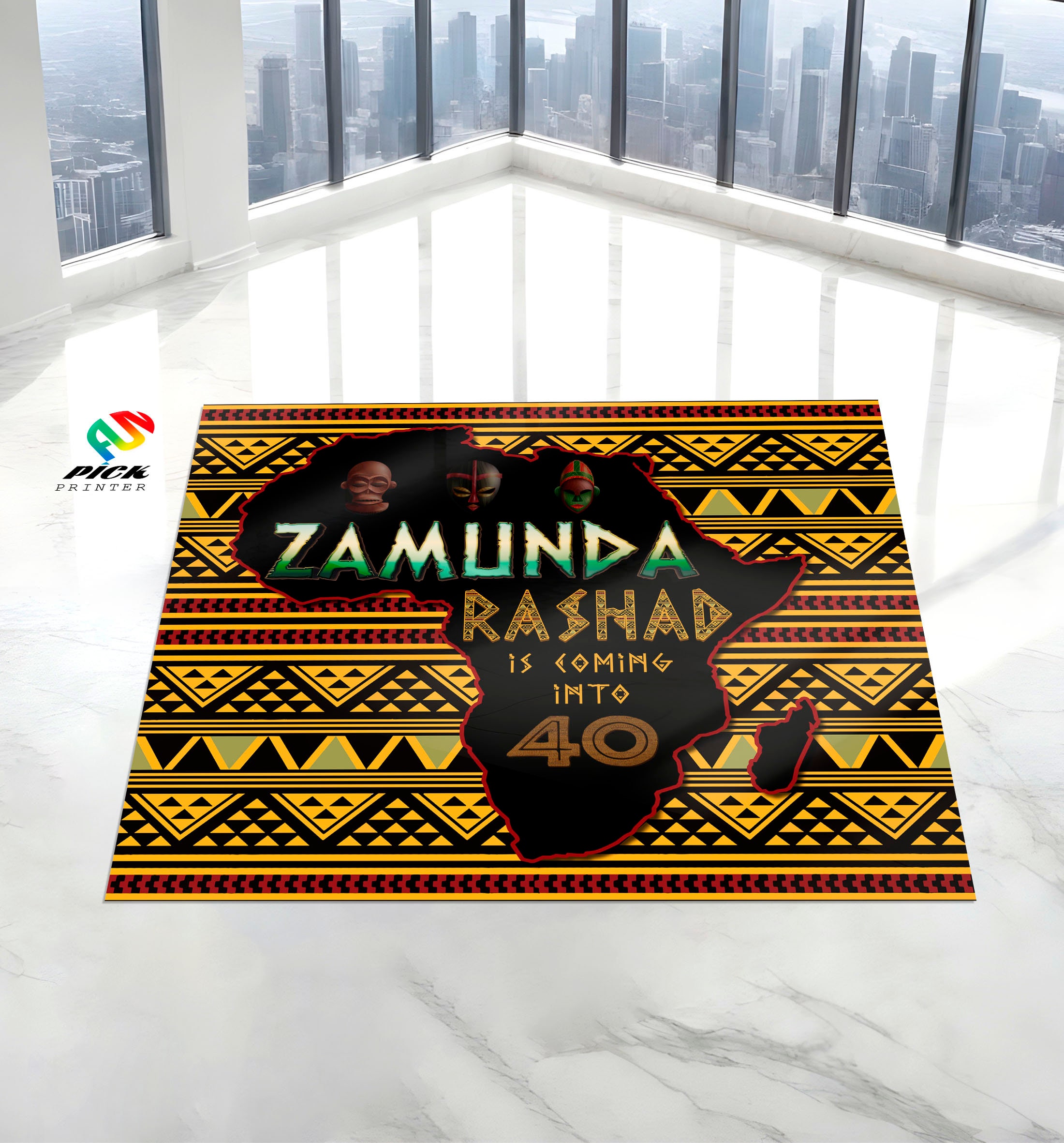 African Royalty Backdrop Zamunda Theme Banner African Prince Vinyl ...