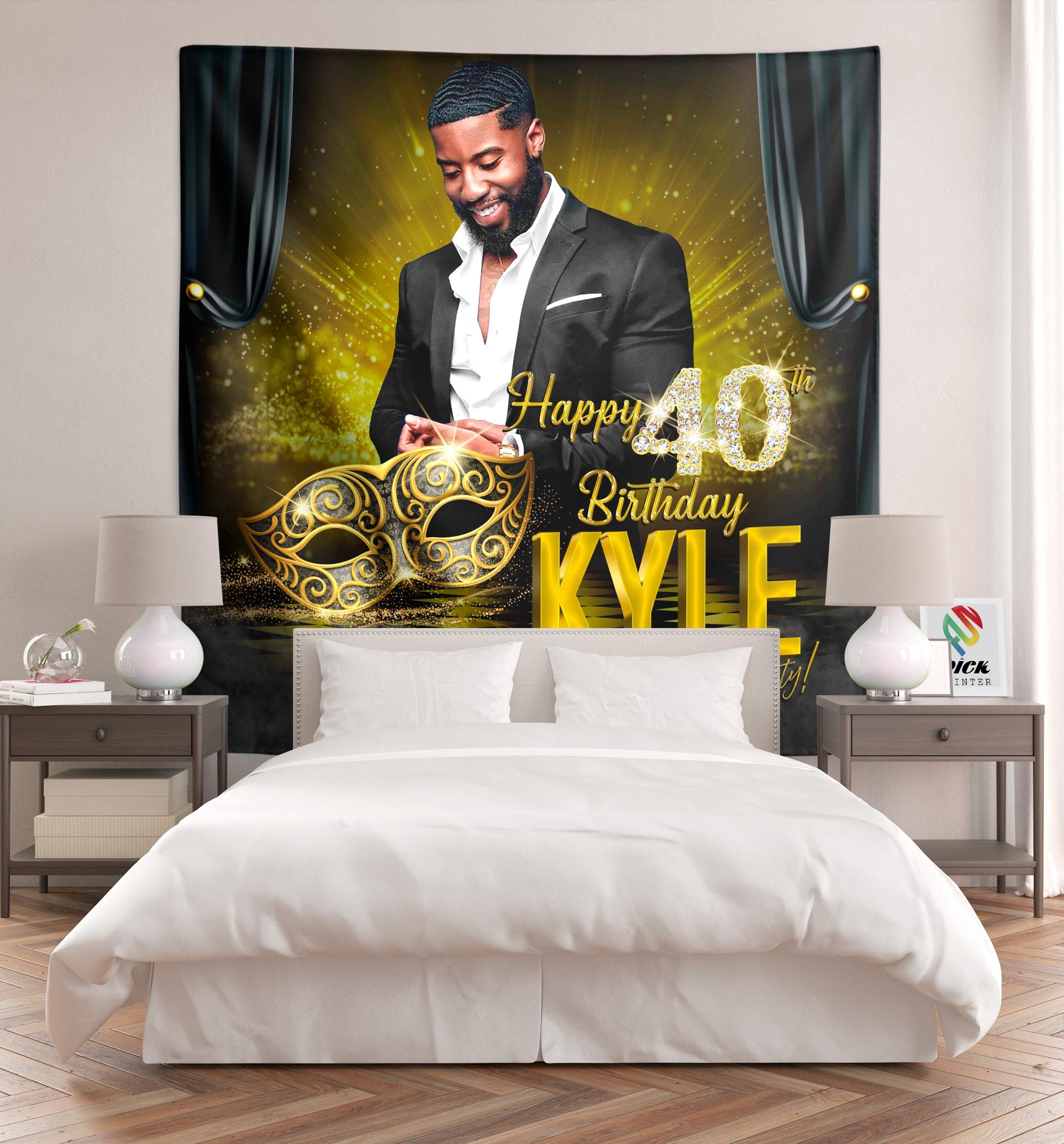 Luxury Masquerade Backdrop Masquerade Ball Banner Mardi Gras Tapestry ...