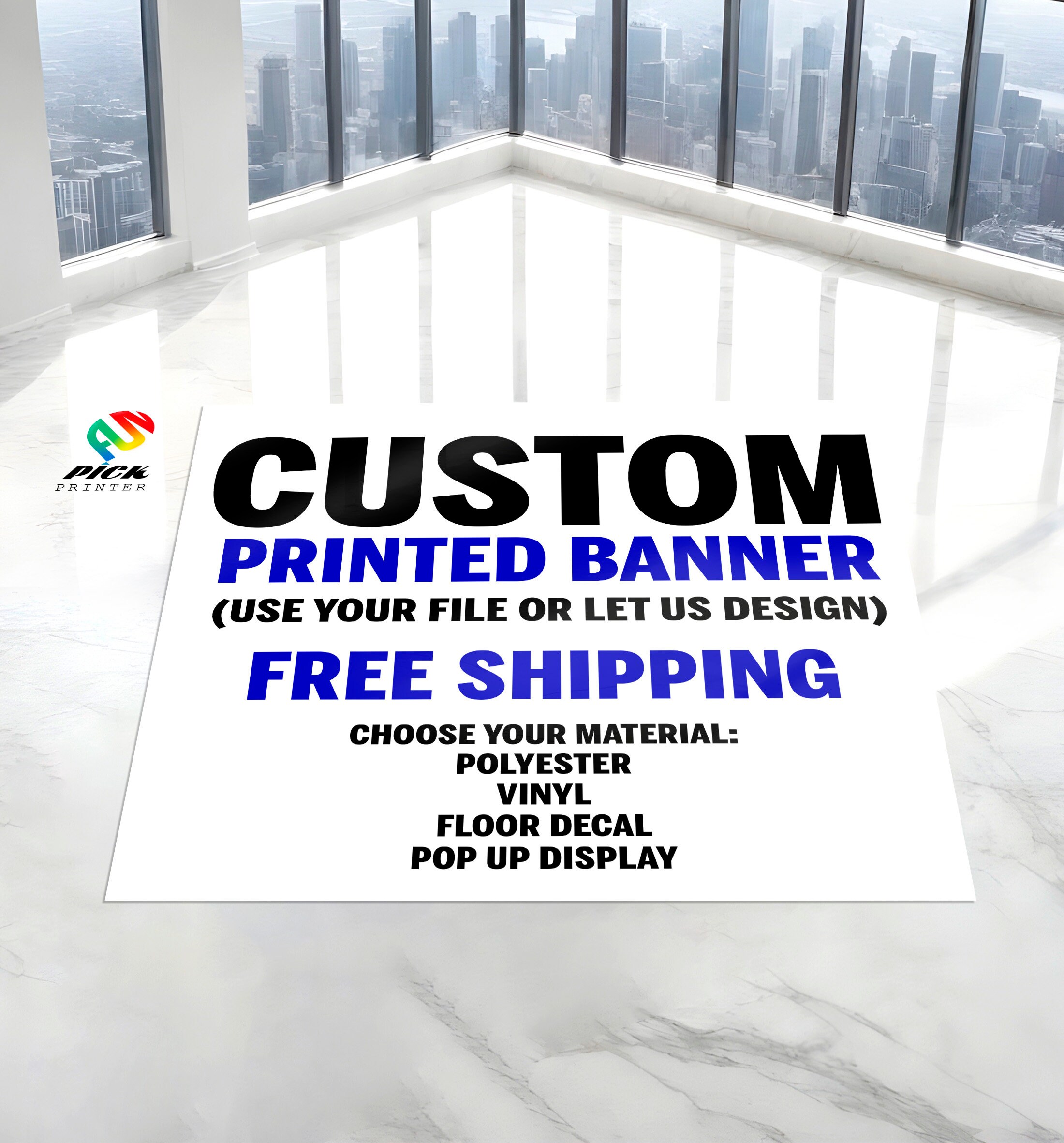 Full Color Custom Backdrop Print My File Banner Custom Text Banner ...