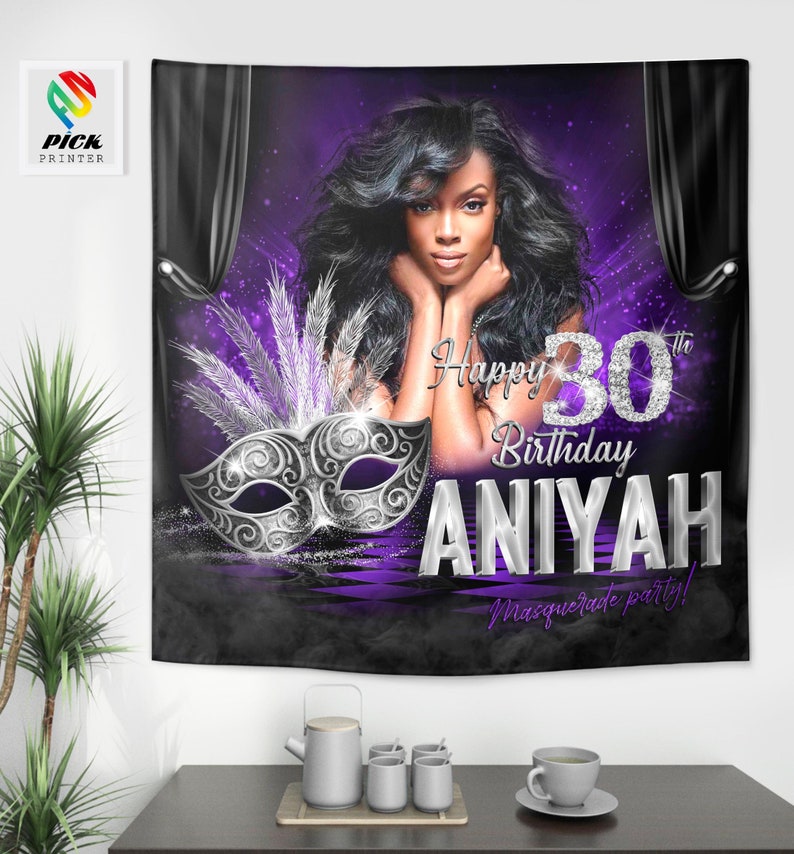 Luxury Masquerade Backdrop Masquerade Ball Banner Mardi Grastapestry ...