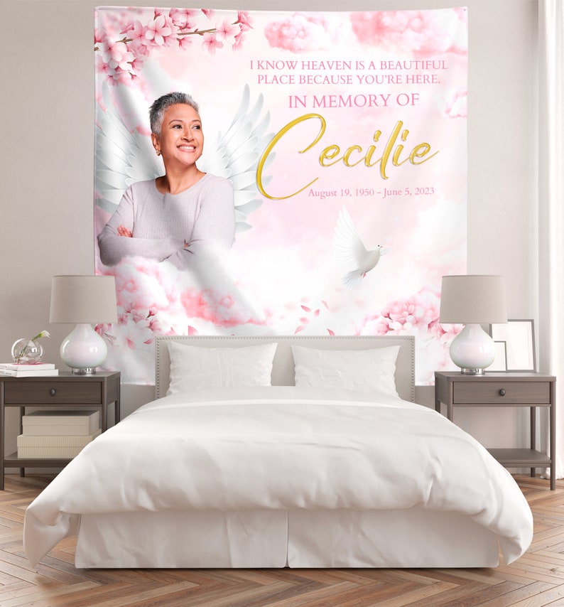 Memorial Gathering Backdrop Remembrance Banner Commemorative Meeting ...