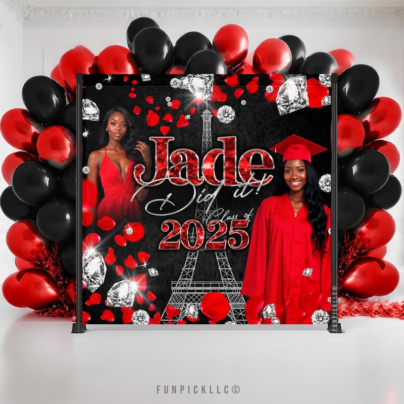 Red and Black Party Decor - Etsy