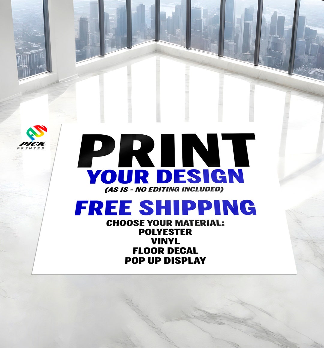 Print My Design on a Floor Decal, Priint a Custom Design in a Floor ...