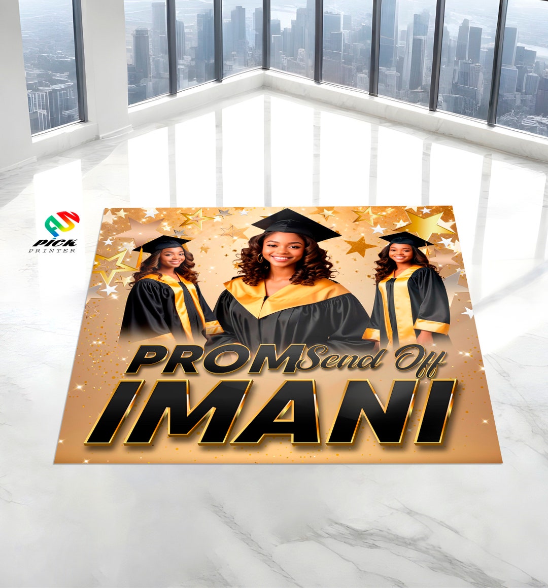 Graduation Backdrop Floor Decal, Congrats to the Grads Floor Sticker ...