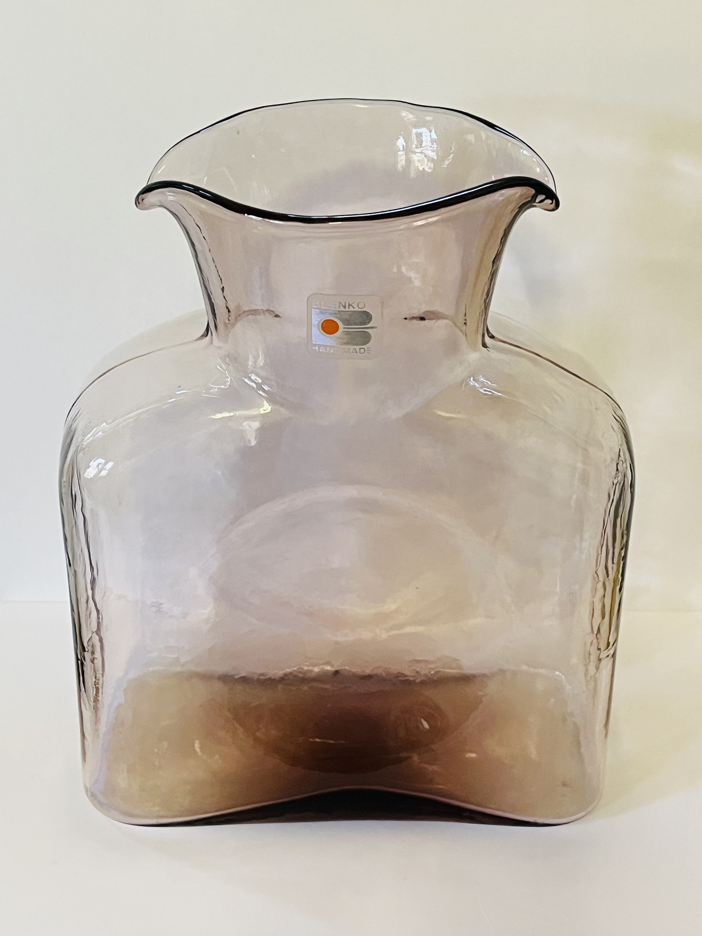 Vintage Blenko Handmade Amethyst Color Double Spot Carafe - Etsy