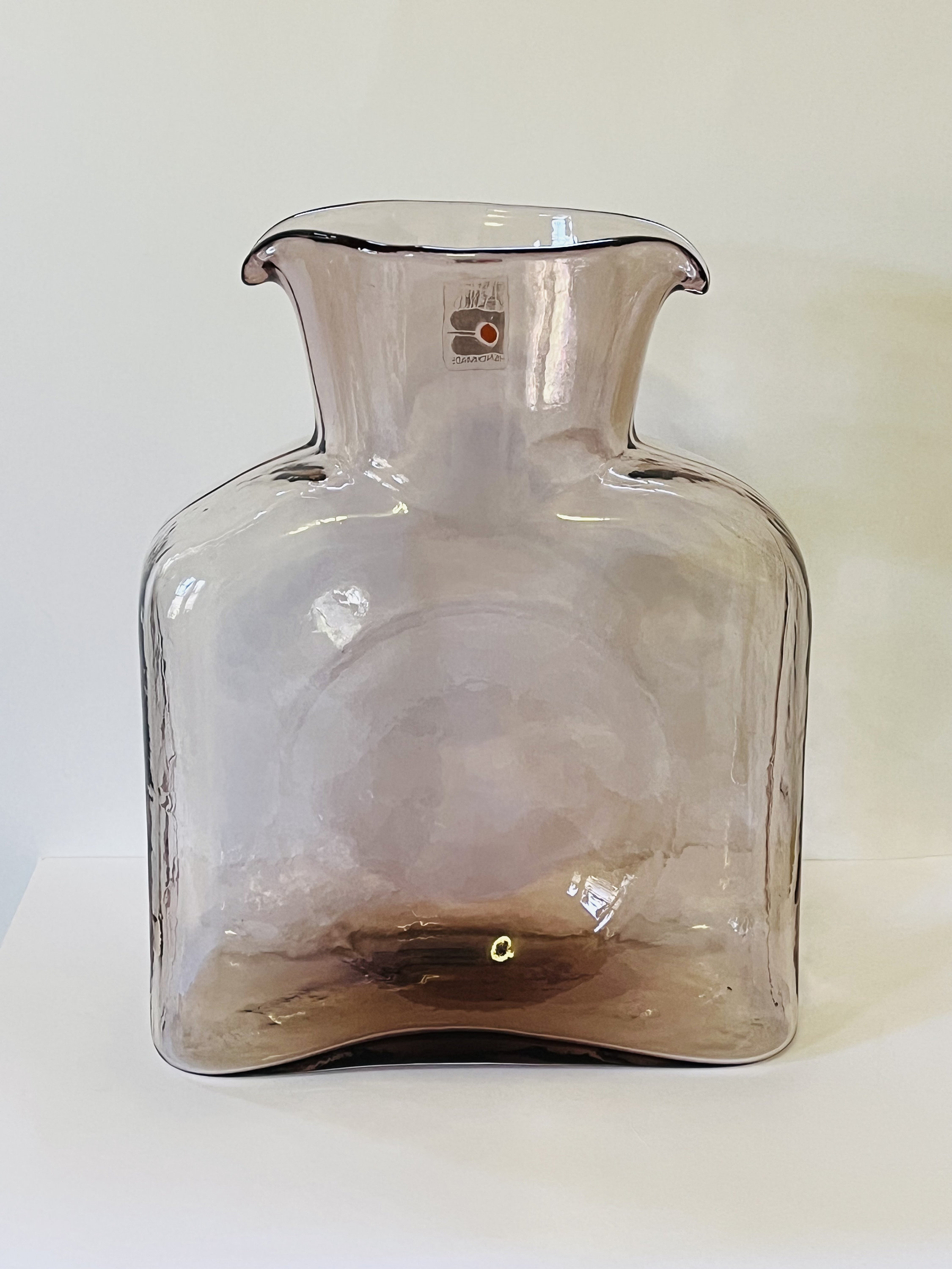 Vintage Blenko Handmade Amethyst Color Double Spot Carafe - Etsy