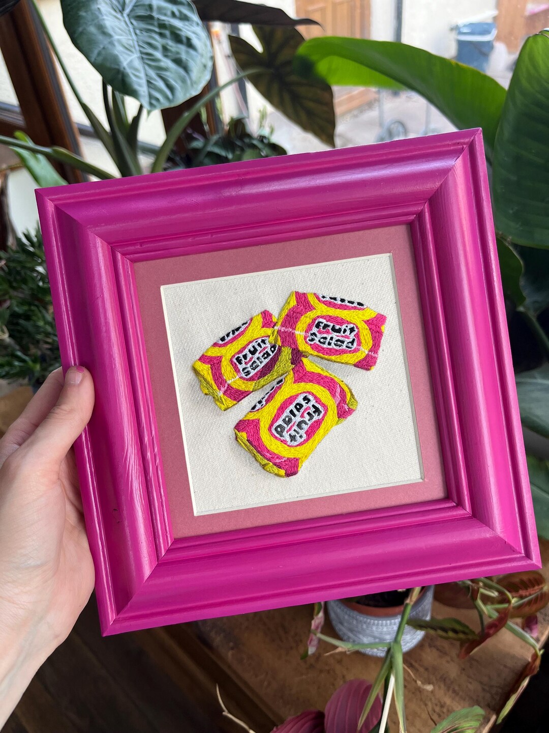 Embroidered Fruit Salad Candy - Classic British Sweets - Framed - Etsy