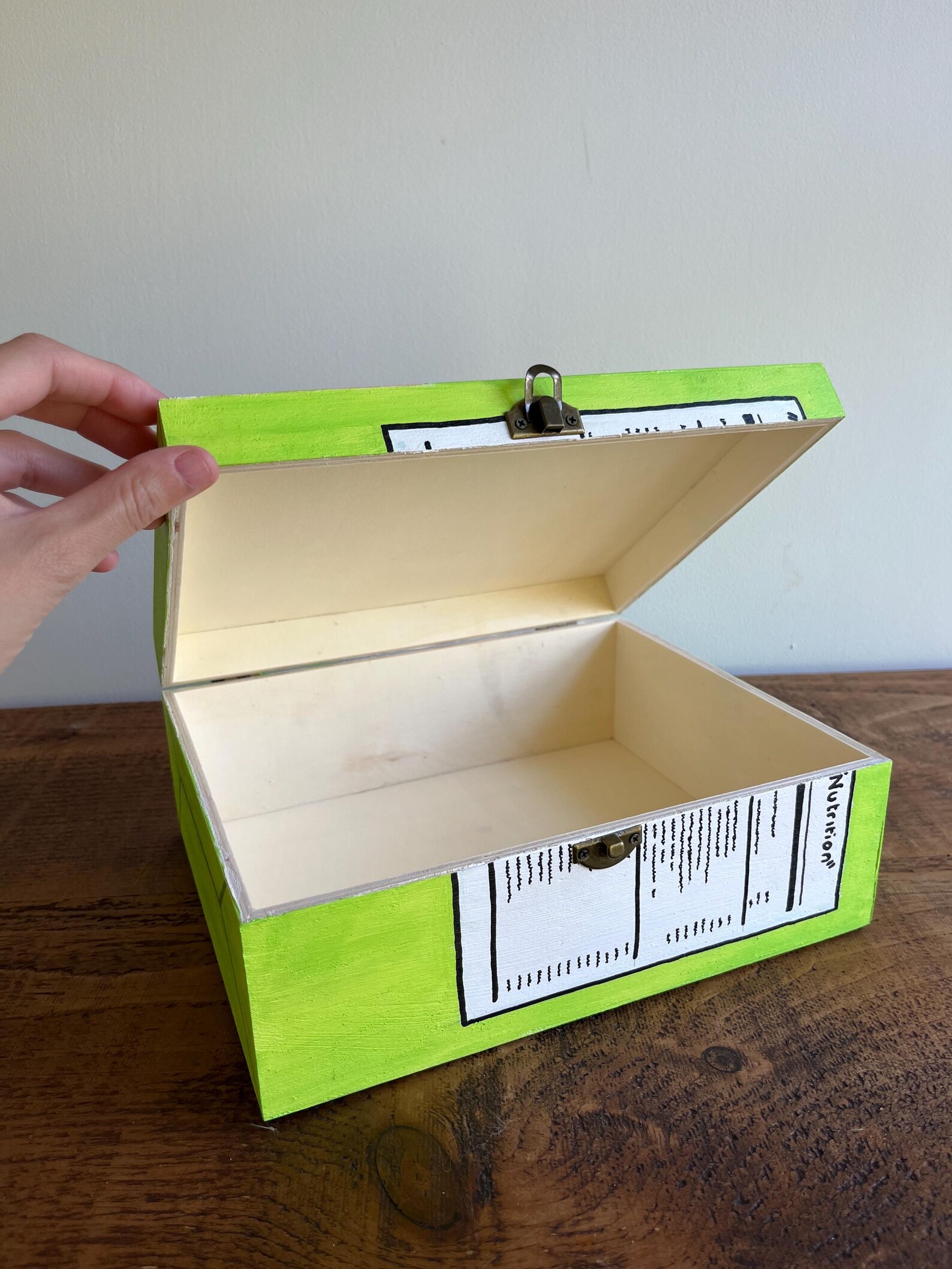 Krusty Os Cereal Hand Painted Large Wooden Box the Simpsons - Etsy