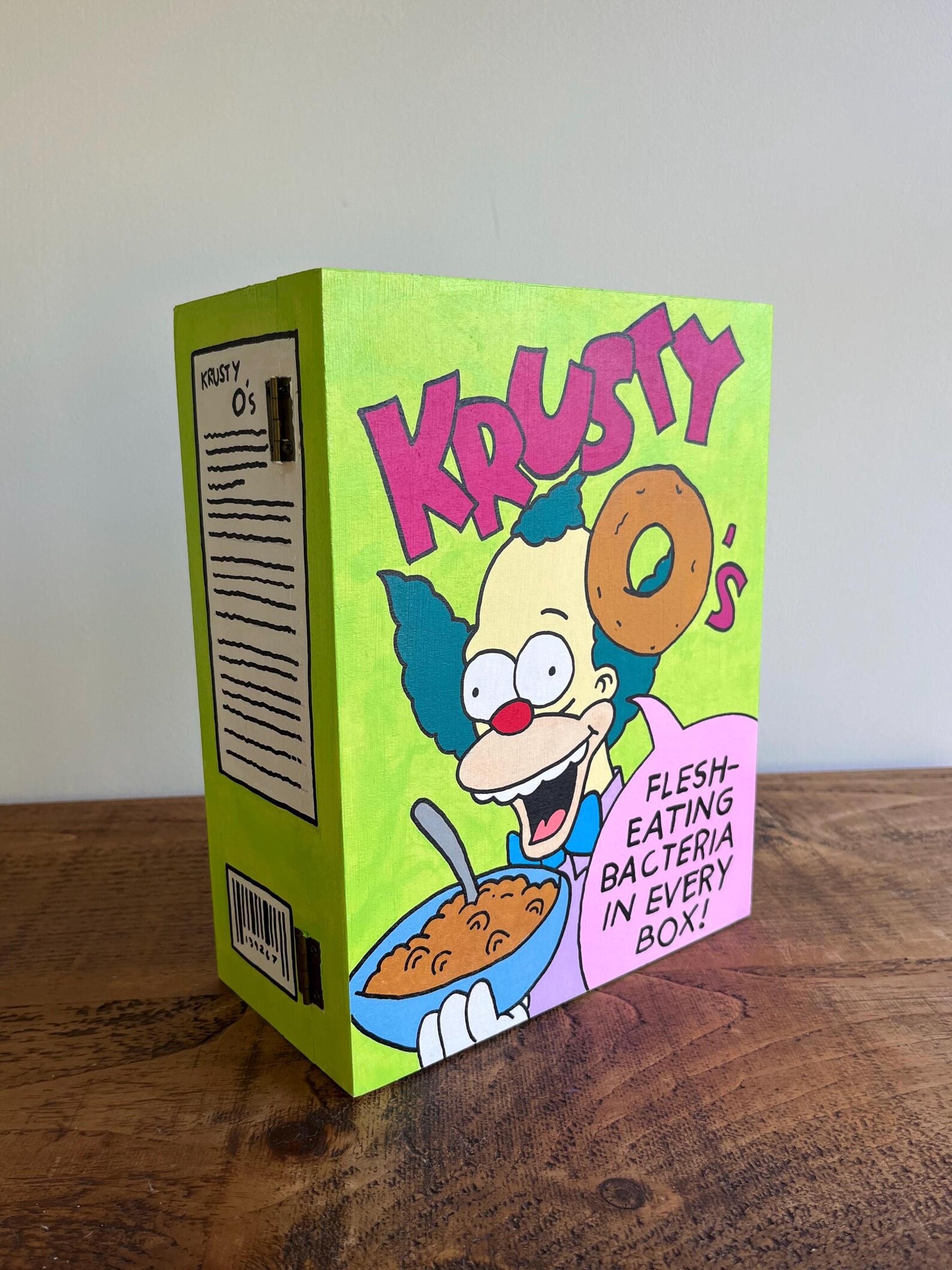 Krusty Os Cereal Hand Painted Large Wooden Box the Simpsons - Etsy