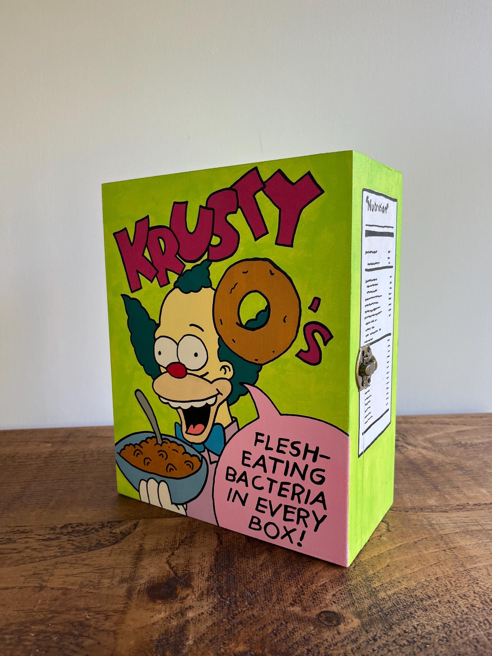 Krusty Os Cereal Hand Painted Large Wooden Box the Simpsons - Etsy