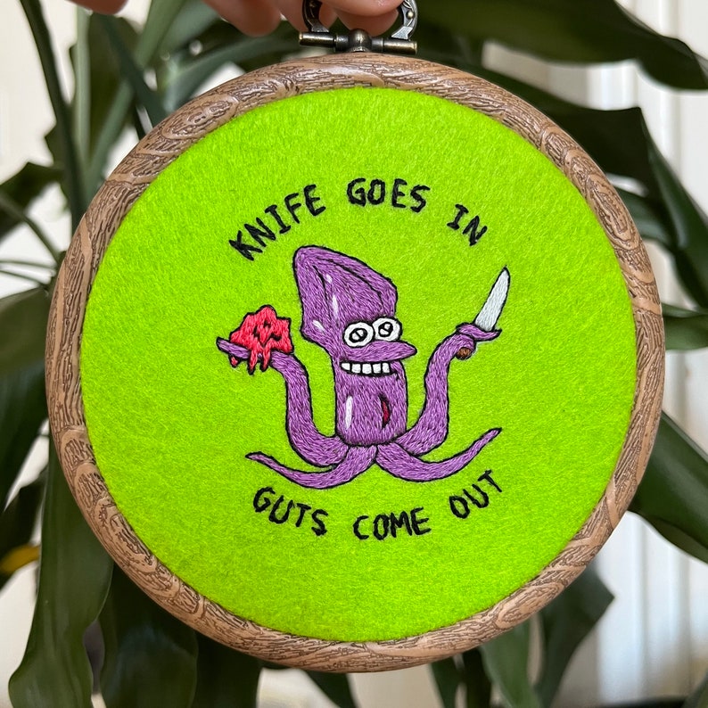 The Simpsons Sqiud knife Goes in Guts Come Out Japanese 4 Inch ...