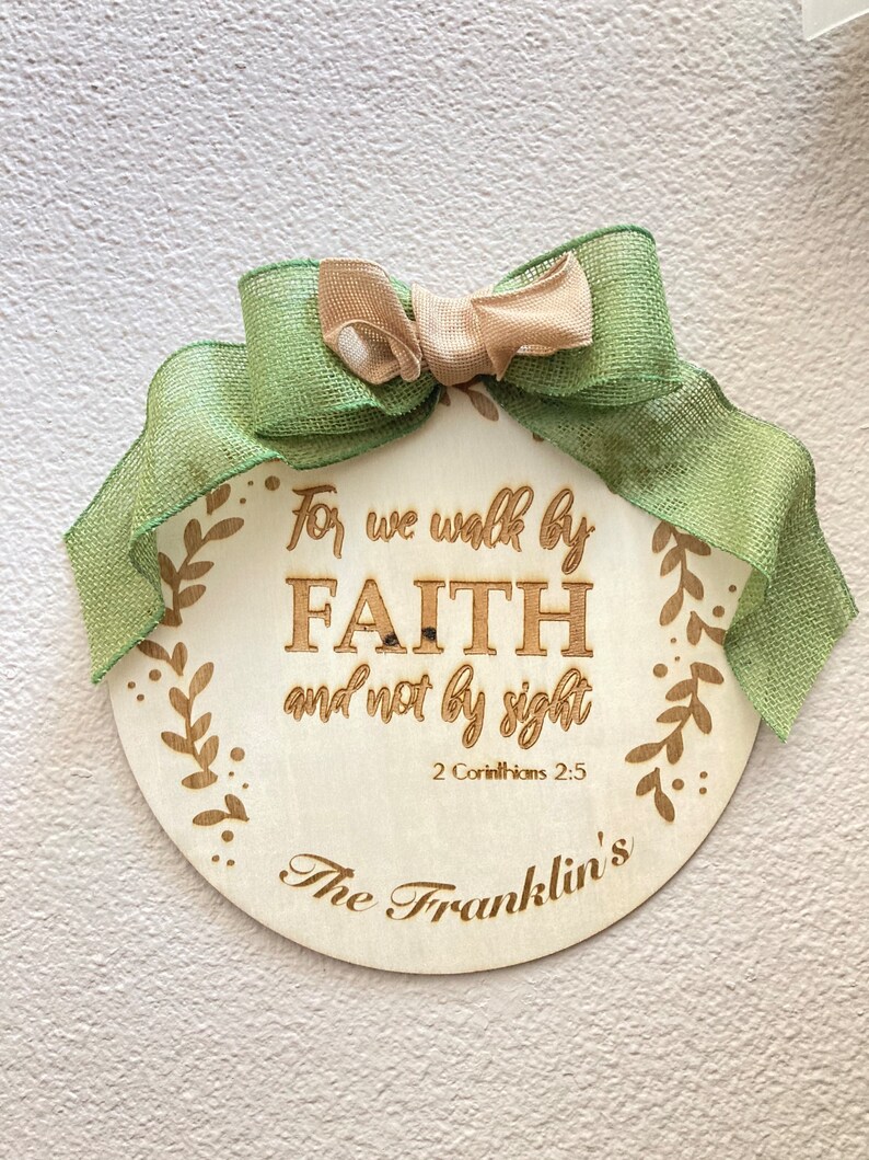 Christian Sign Bible Devotional Art With Personalized Scriptures ...
