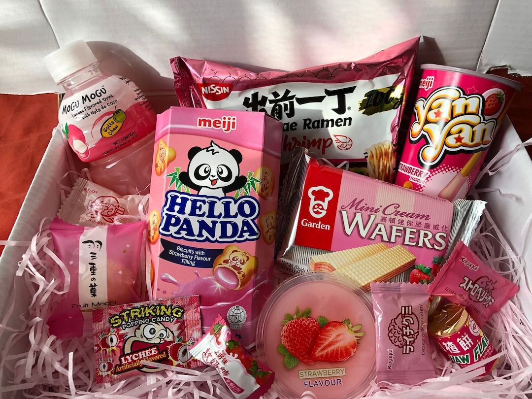 Kawaii Cute Deluxe Asian Snack Box | Asian Snack Box | Birthday Gift ...