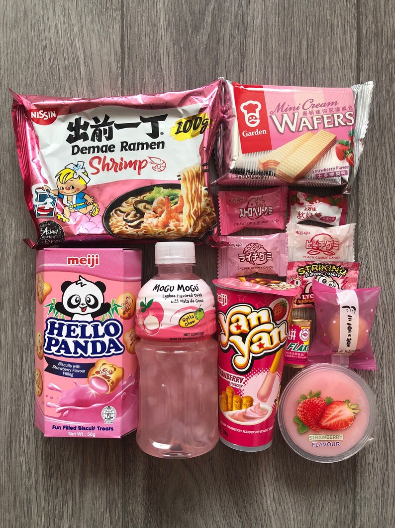 Kawaii Cute Deluxe Asian Snack Box | Asian Snack Box | Birthday Gift ...