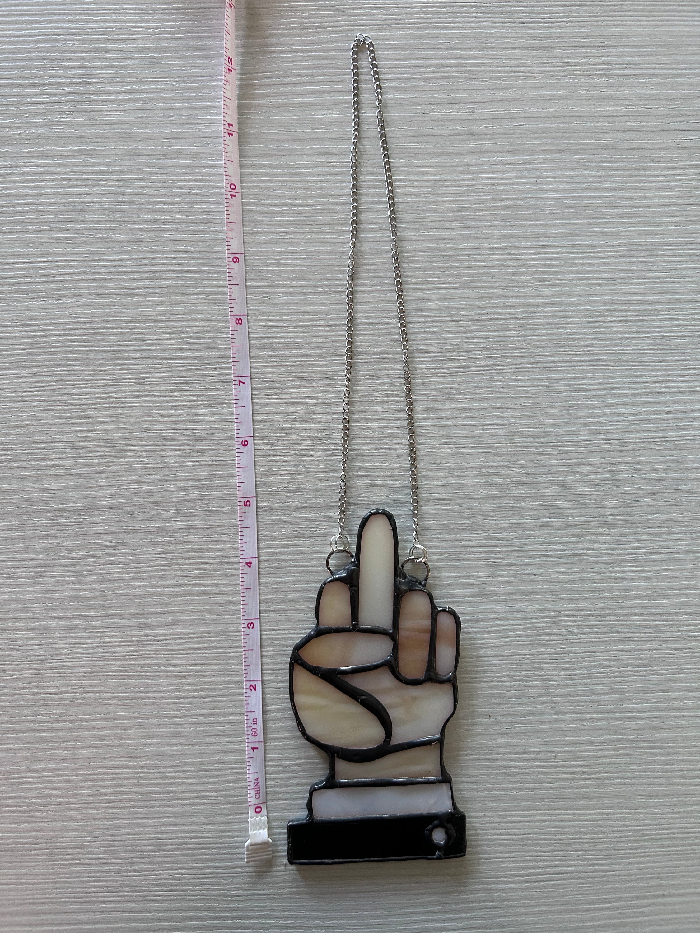 Stained Glass Middle Finger - Etsy