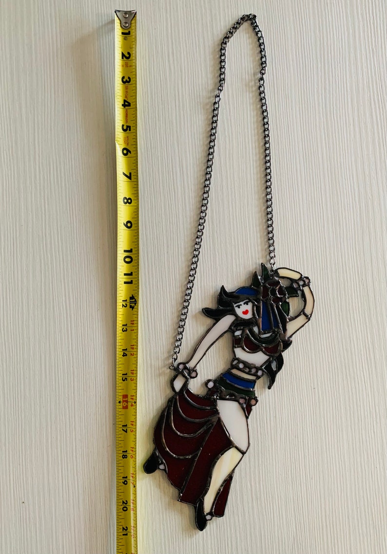 Stained Glass Traditional Tattoo Dancing Girl - Etsy