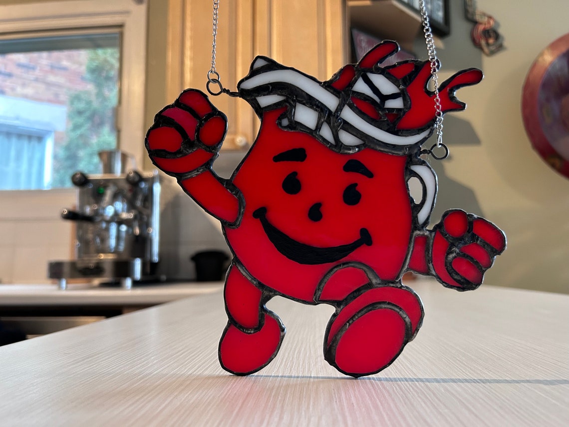 Stained Glass Kool-aid Man - Etsy