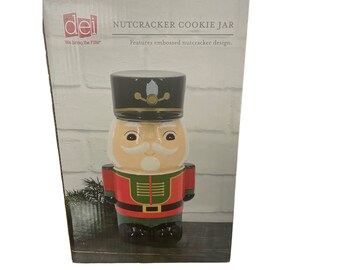 Ceramic Nutcracker Cookie Jar - Etsy