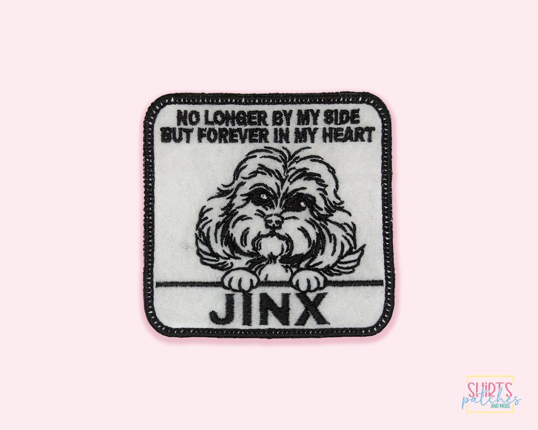 Custom Embroidered Memorial Dog Patch. Cockapoo Patch. Memory Patch ...