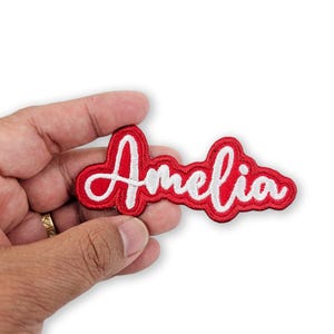 Custom Personalized Embroidered Amelia Name Patch - Sew or Iron-on ...