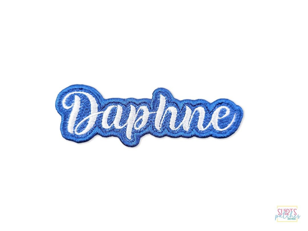 Daphne Custom Embroidered Patch – Personalized Name Tag for Clothing ...