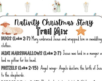 Nativity Snack Mix - Etsy