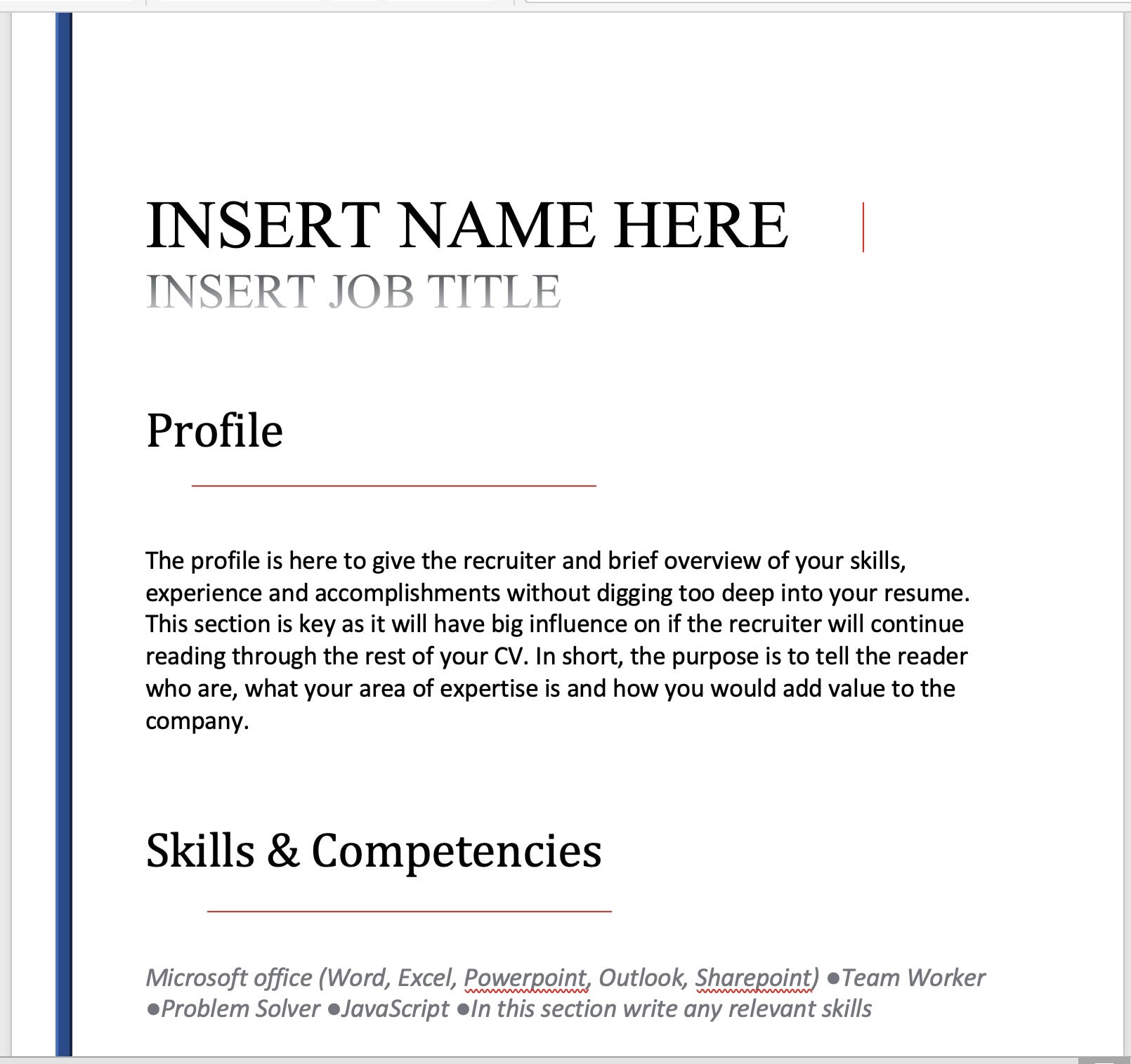Professional ATS Friendly CV and Cover Letter Template Modern Resume ...