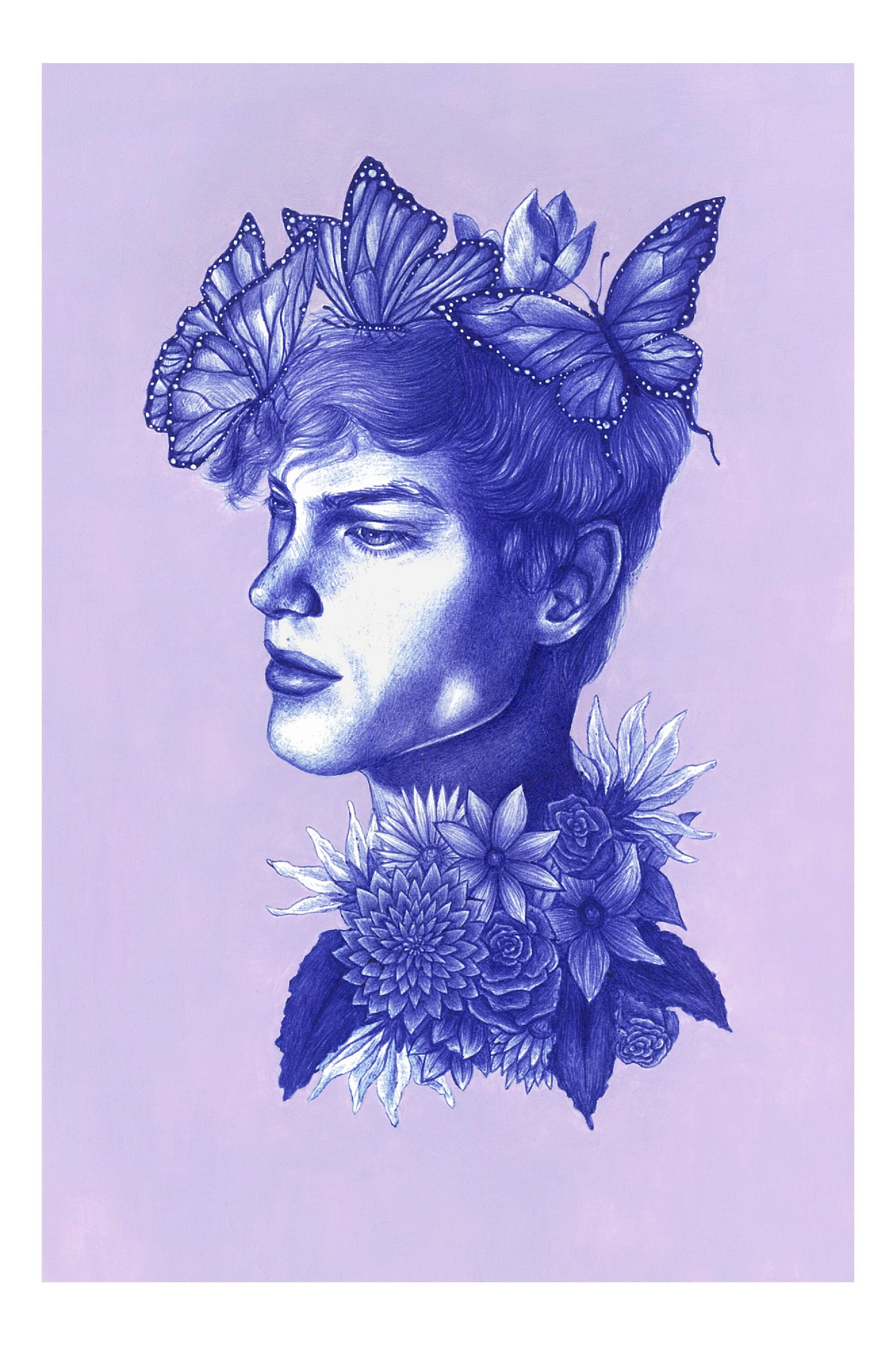 Flower Boy - Giclee Fine Art Print - Etsy