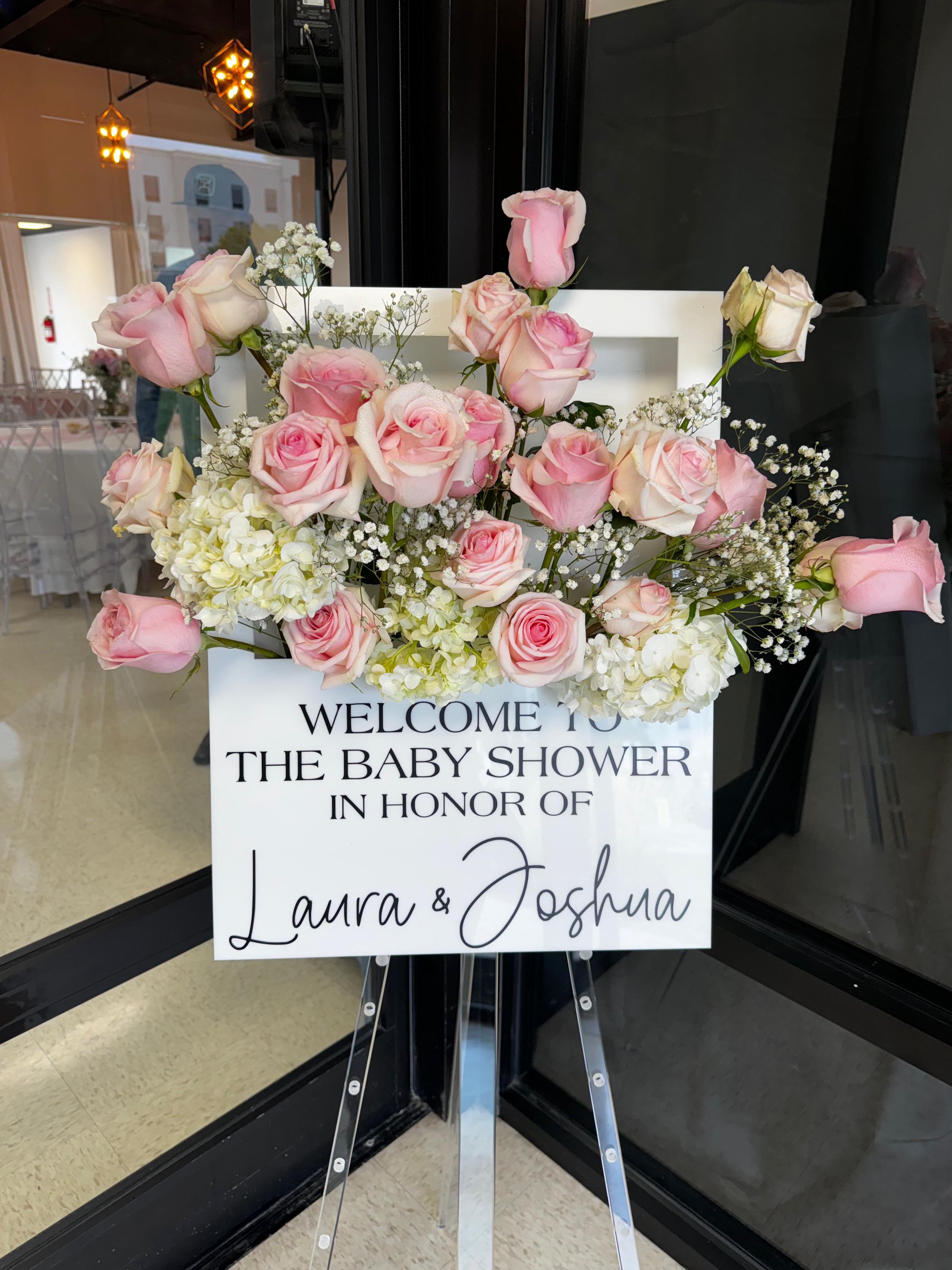 Welcome Sign - Flower Box Welcome Sign - Personalized Event Decor - Etsy