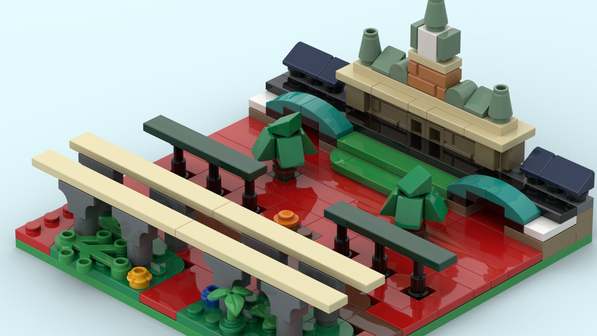 WDW Magic Kingdom Park Entrance LEGO MOC (instructions Only) - Etsy