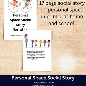 Personal Space Social Story, Autism Social Story, ADHD Resource ...