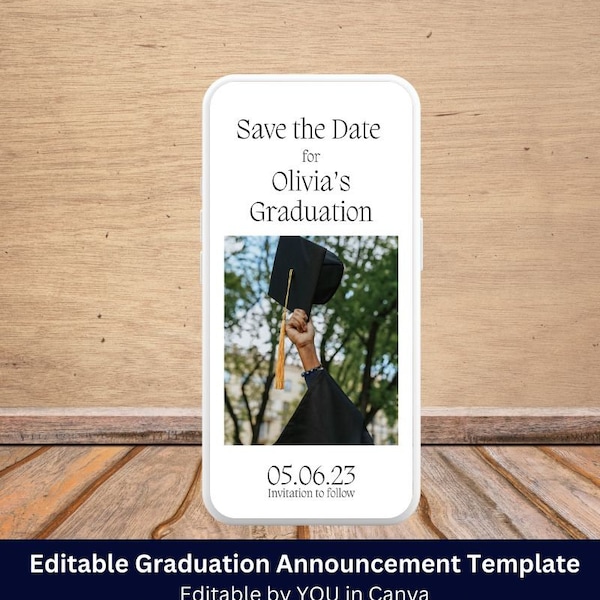Graduation Email Invite - Etsy