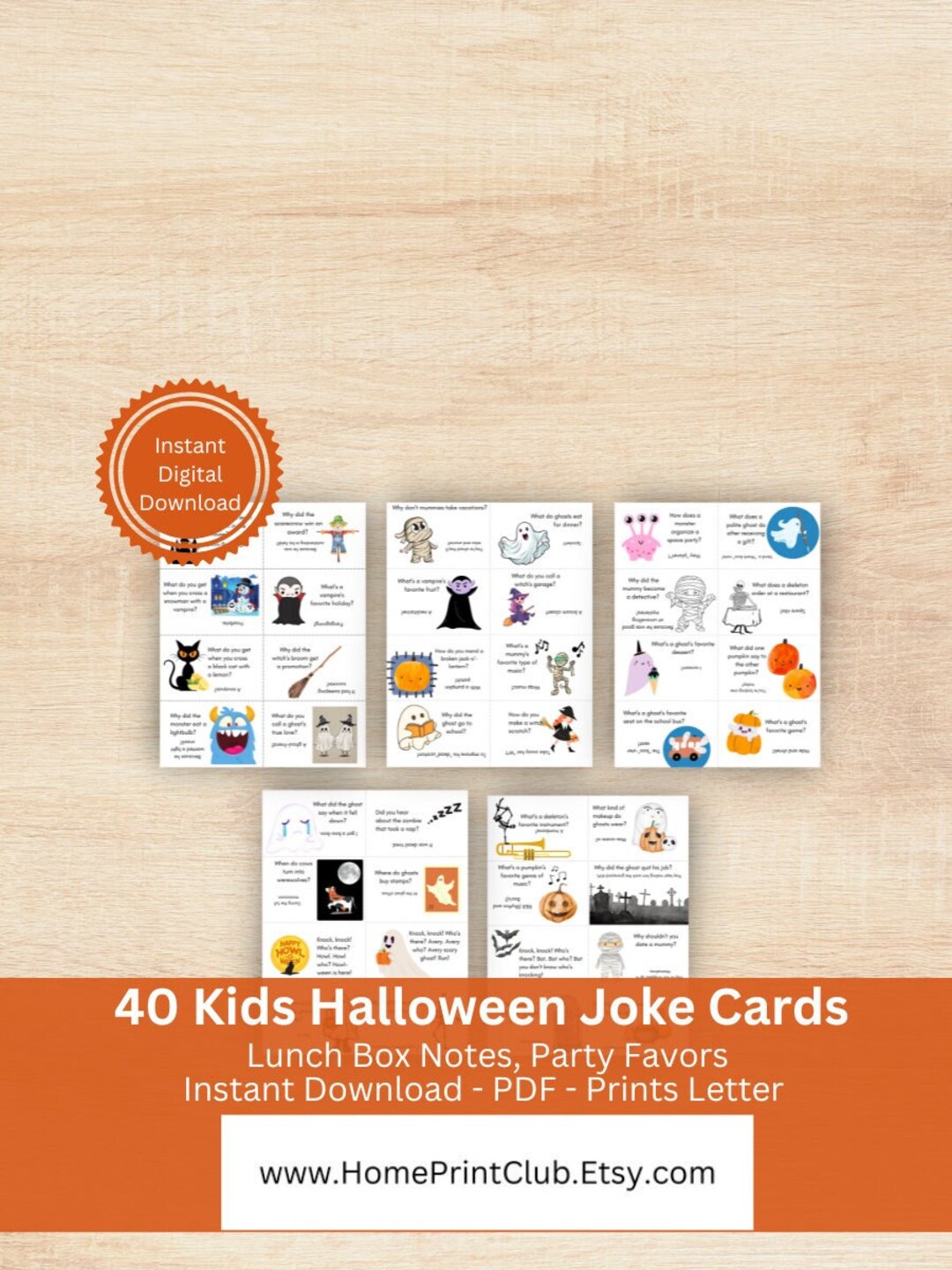 40 Halloween Kids Lunch Box Jokes Printable, Kids Halloween Jokes Class ...