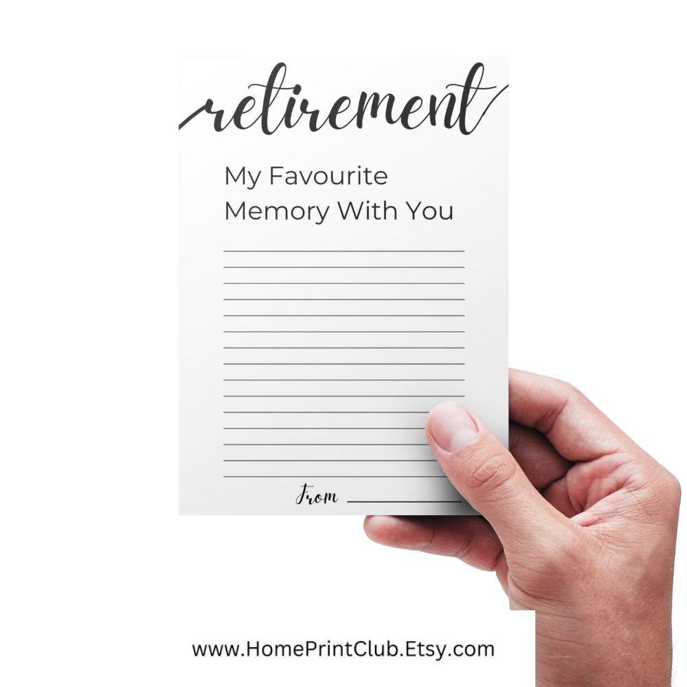 Personalized Retirement Wishes Template, Editable Office Retirement ...