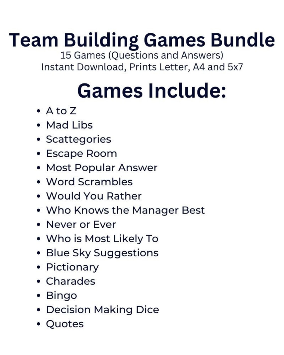 Office Party Team Building Games, Games for Work Team Building, Staff ...