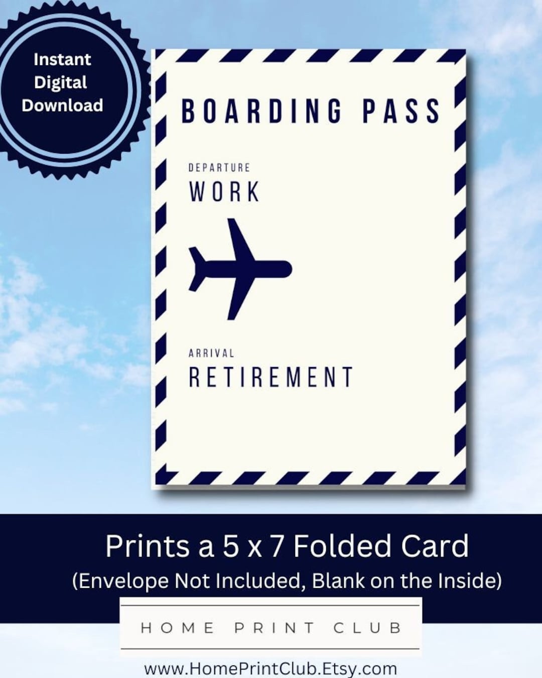 Pilot Retirement Printable Greeting Card, Aviation Retirement Card ...