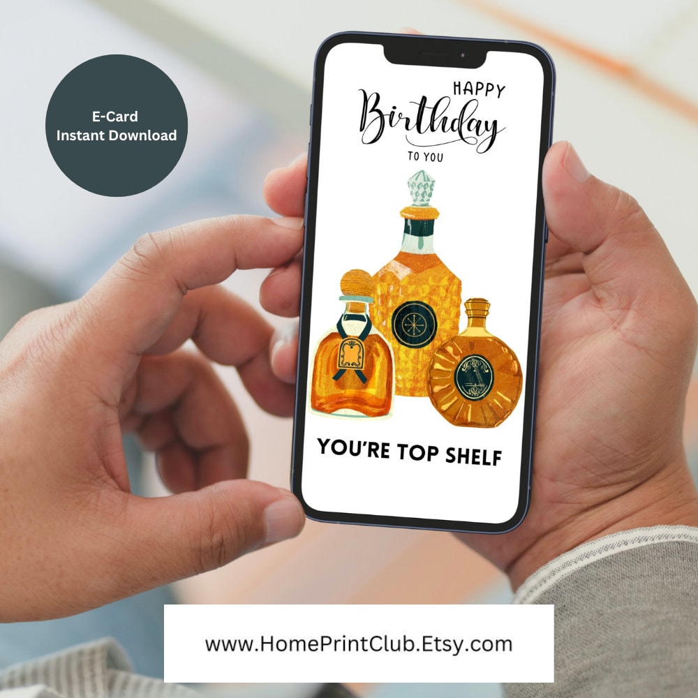 Electronic Birthday Card, Digital Ecard Birthday Drinks, SMS Text ...
