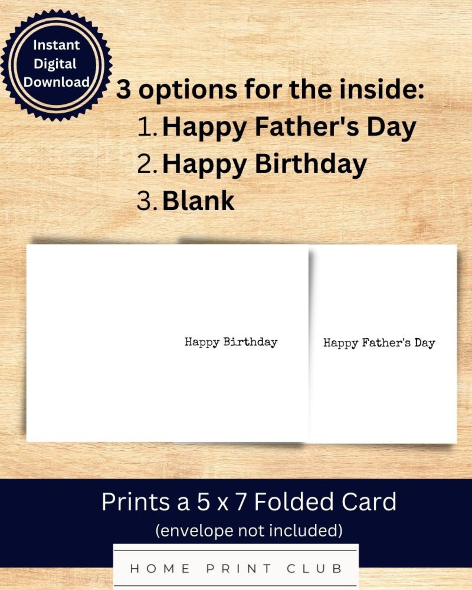 Plane Dad Father's Day or Birthday Printable Card, Instant Download ...