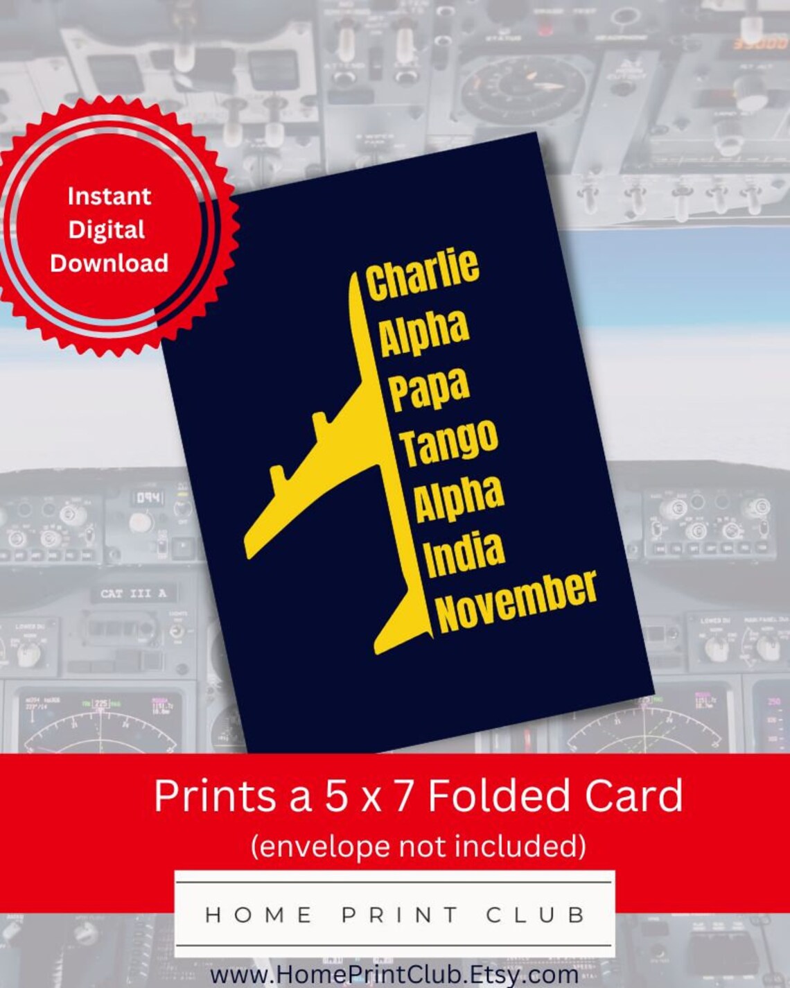 Captain Plane Printable Greeting Card, Plane Pilot Upgrade Card ...