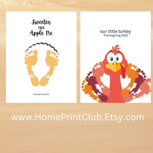 Printable Thanksgiving Handprint Bundle, School Craft, Keepsake Gift ...