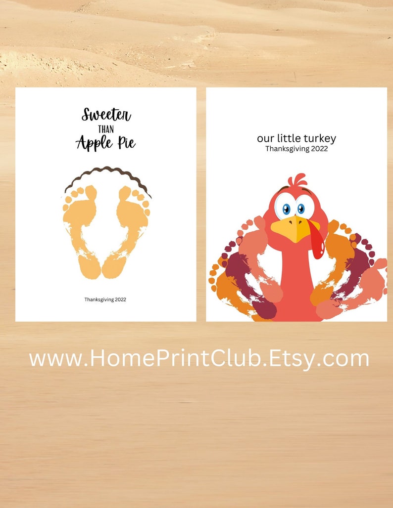 Printable Thanksgiving Handprint Bundle, School Craft, Keepsake Gift ...