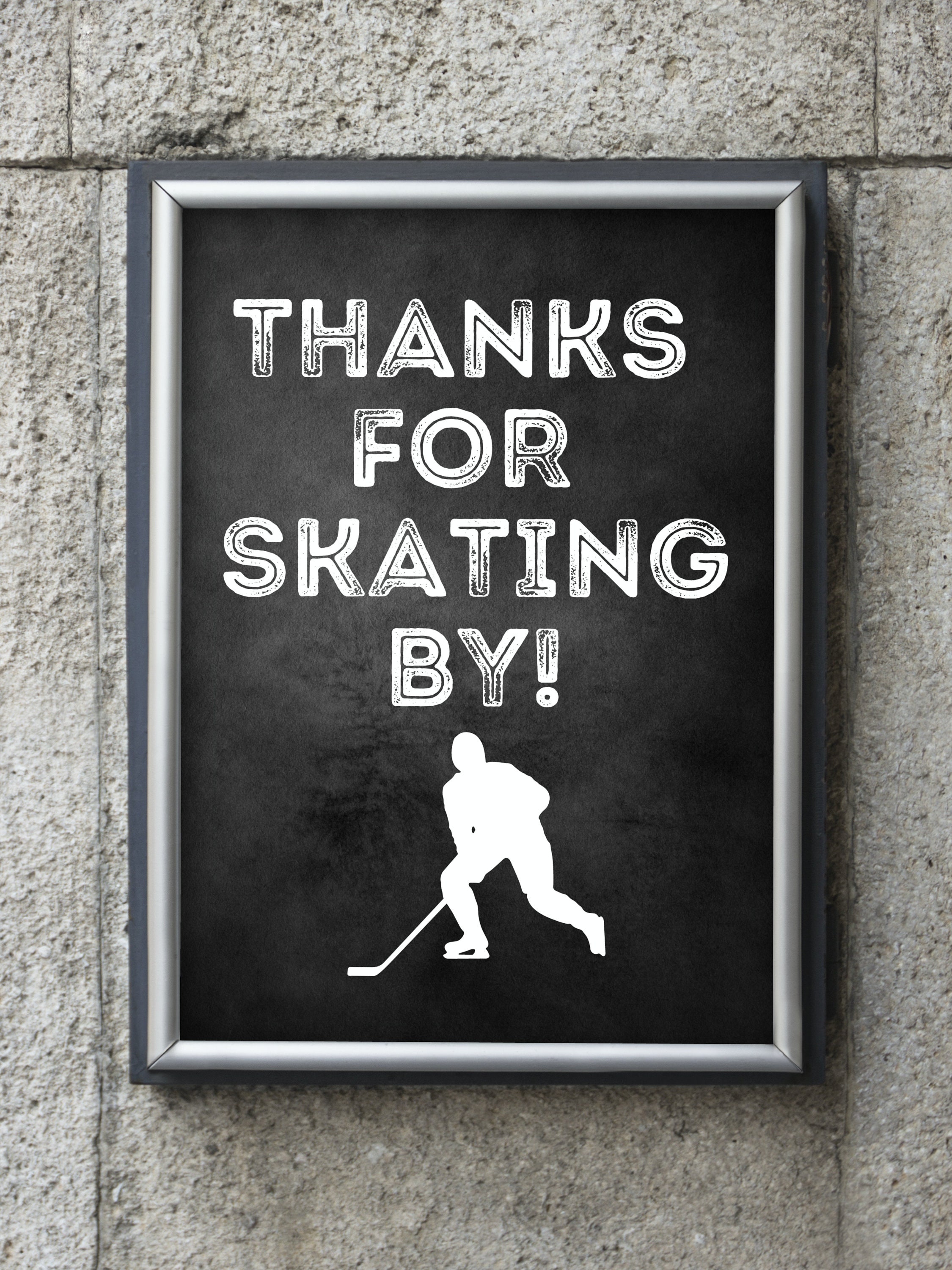 Hockey Party Printable Signs Bundle, Printable Hockey Theme Birthday ...