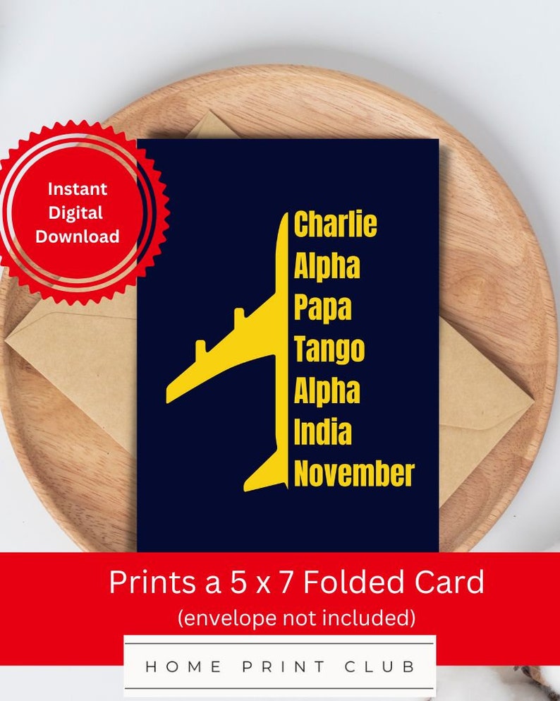 Captain Plane Printable Greeting Card, Plane Pilot Upgrade Card ...