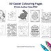 50 Easter Coloring Pages Instant Download, Easter Printable Party ...