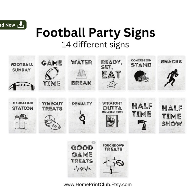 Football Party Decor - Etsy