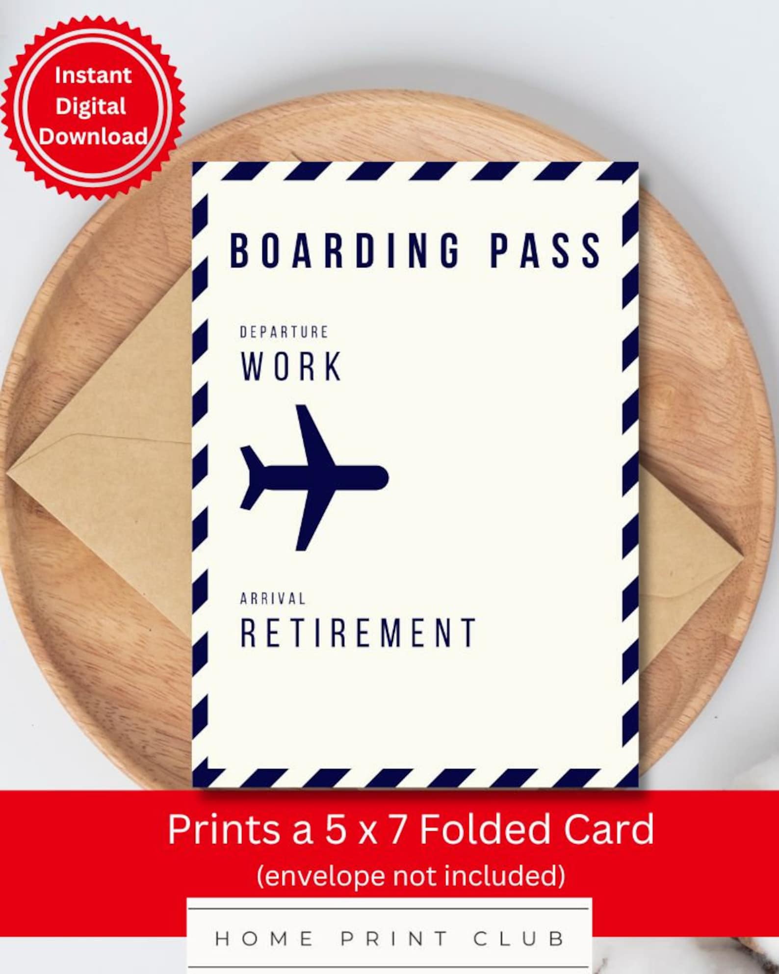 Pilot Retirement Printable Greeting Card, Aviation Retirement Card ...