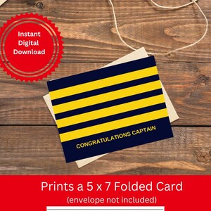 Congratulations Captain Card Download, Aviation Card, Pilot Card ...